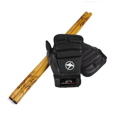 Krakstorm Escrima Sticks FMA Kali Anis Eskrima Protection Gloves ...