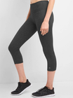Gap GapFit gFast heathered capris Charcoal Heather Size M item #768850 J | eBay
