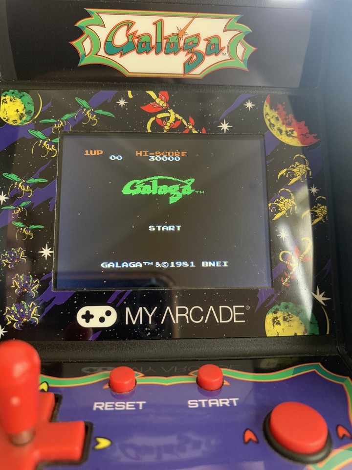 Galaga Micro Retro Player - Collectible Mini Arcade Machine by My ...