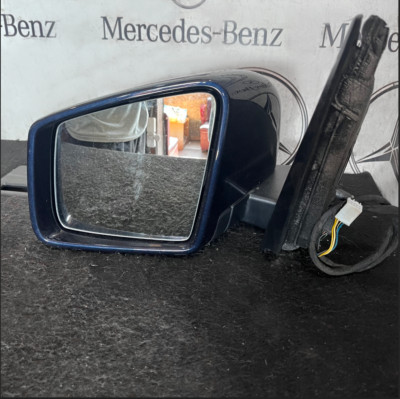MERCEDES W166 LEFT DOOR REAR VIEW MIRROR W/O BLIND SPOT 9+4 pins OEM ...