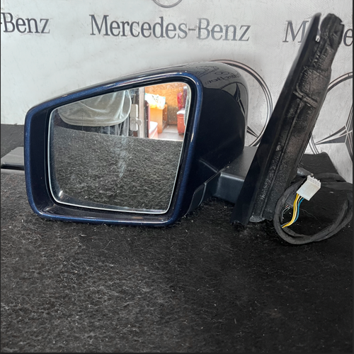 MERCEDES W166 LEFT DOOR REAR VIEW MIRROR W/O BLIND SPOT 9+4 pins OEM ...