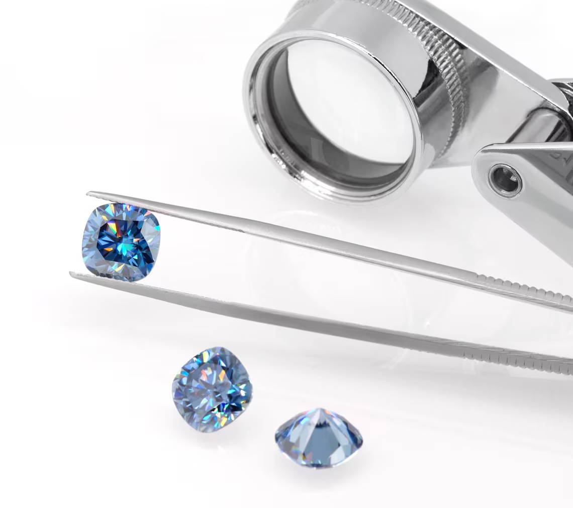 2.00 Crt Blue Color Cushion Cut Diamond Excellent Cut Diamond Loose ...