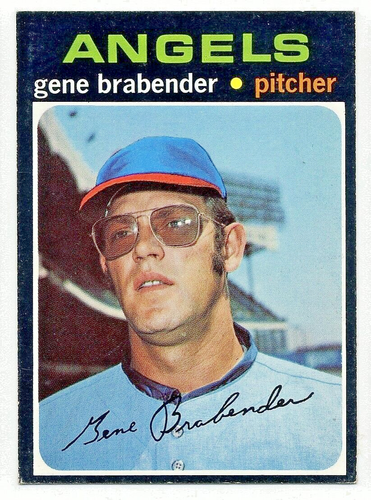 1971 TOPPS CALIFORNIA ANGELS GENE BRABENDER #666 SHORT PRINT | eBay