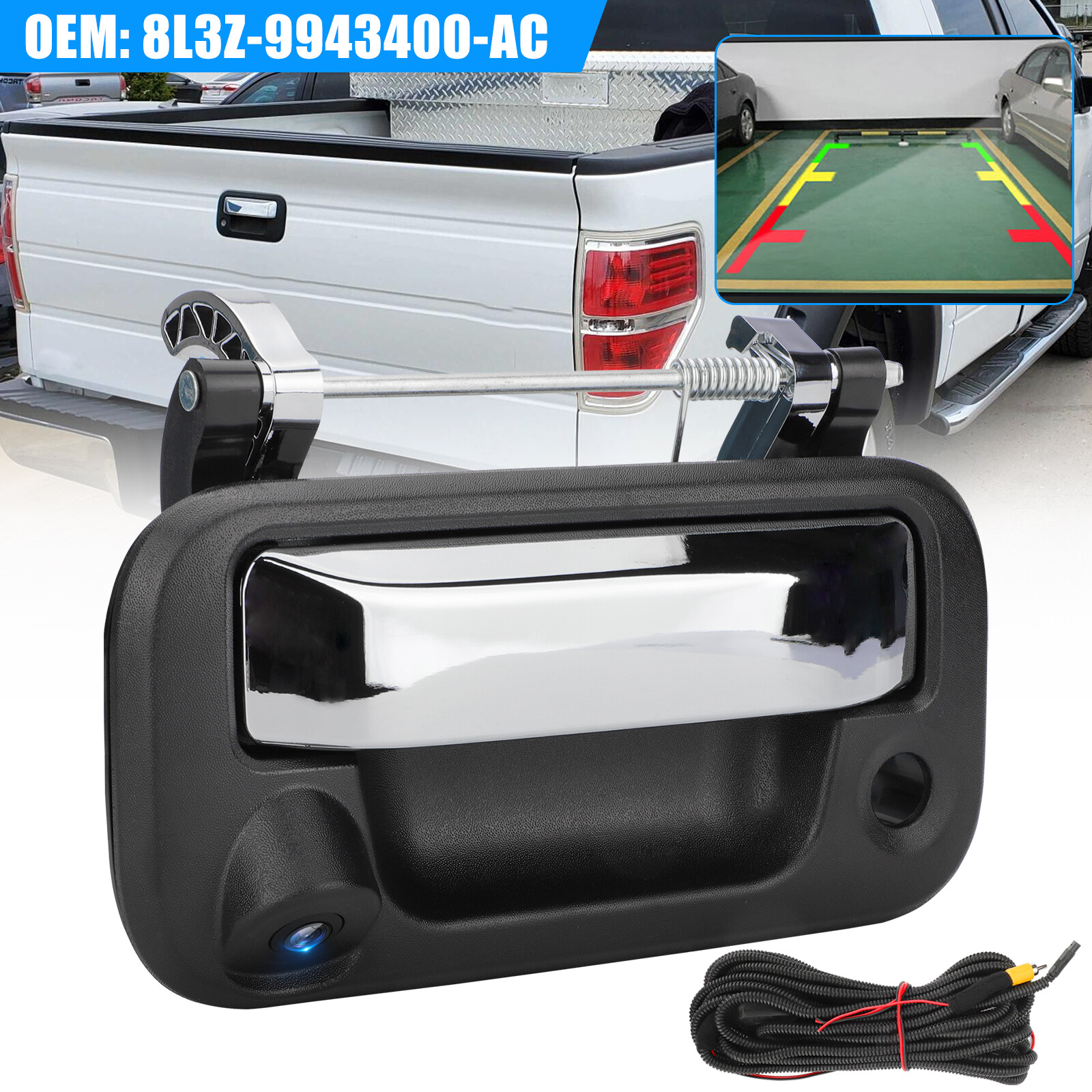 Tailgate Handle with Rear View Backup Camera for Ford F150/F250/F350 ...