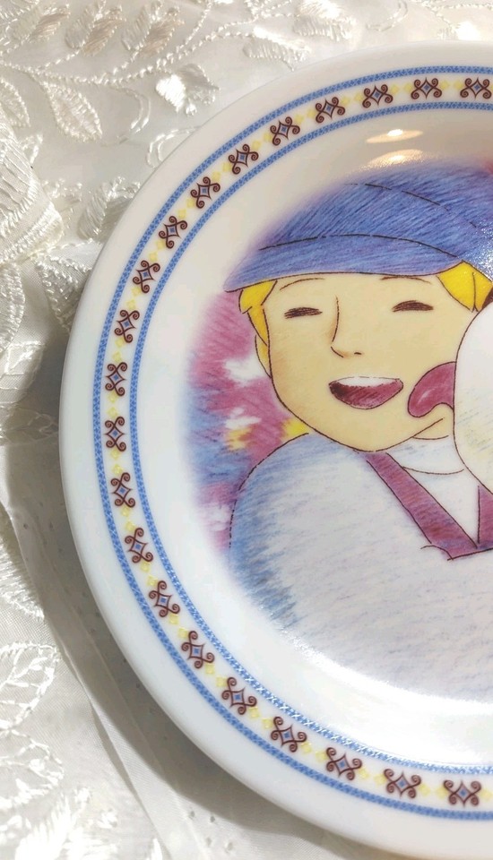 Uesd A Dog of Flanders Dish Plate Limited Collection Anime Only Japan w ...