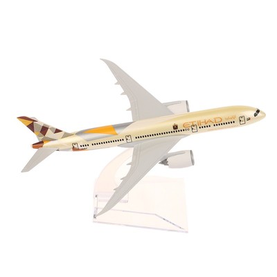 16cm Boeing Etihad 787 Alloy Airplane Plane Model Toy Diecast Airplane ...