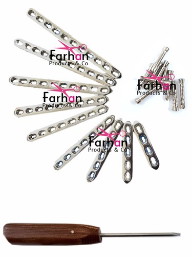 Locking Small Plates 4 to 12 Holes for 3.5mm screws & screws 200 Pcs ...