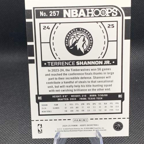 2024-25 Panini Nba Hoops - Rookies #257 Terrence Shannon Jr. (RC) | eBay