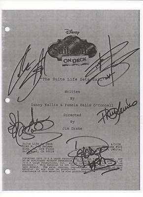The Suite Life On Deck Script #101 Cast Autographed Cole & Dylan ...