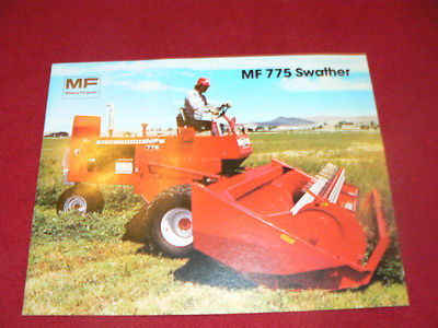 Massey Ferguson 775 Swather Dealer's Brochure 803AG 1178-10-2 | eBay