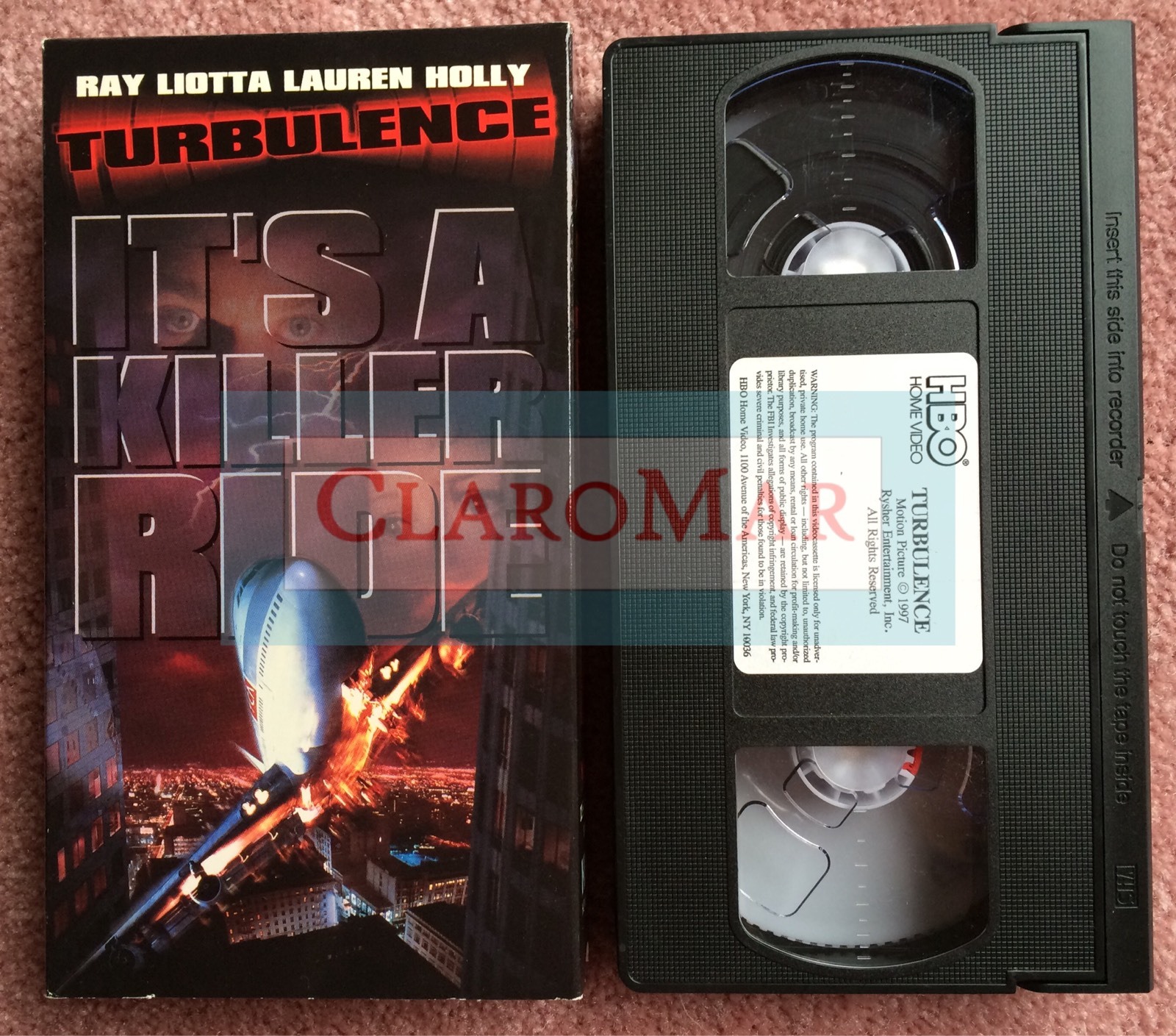 ☀️ Turbulence VHS Movie 1997 Ray Liotta Lauren Holly Hector Elizondo ...