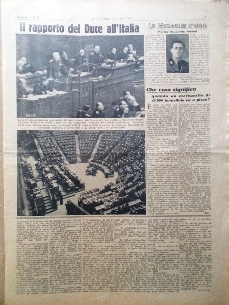 La Domenica del Corriere 13 Dicembre 1942 WW2 Filippo Pacini Colera ...