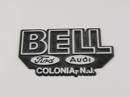 Vintage Bell Ford Colonia New Jersey Plastic Dealer Badge Emblem Tag ...