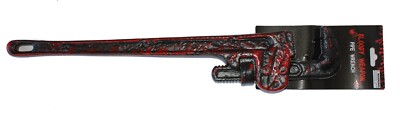 21" Realistic Plastic Creepy Bloody Pipe Wrench Scary Costume Haunted ...