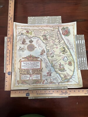 1969 VACATION TREASURE MAP FOR FLORIDA EXPLORERS (POWER LIGHT COMPANY ...