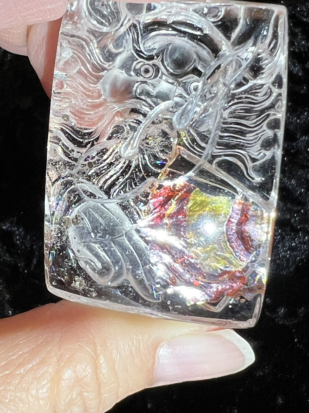 Natural Zhong Kui 鍾馗 Shoki Hematite Iron Oxide Pyrite Quartz Crystal ...