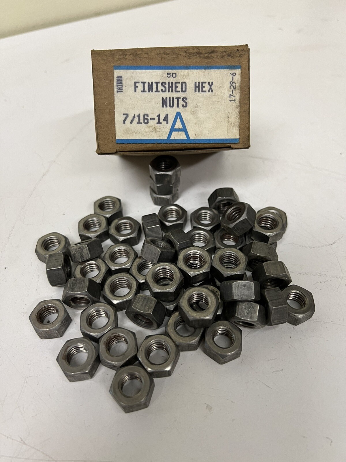 NUTS 7/16 - 14 COARSE THREAD 11/16 inch Wrench size (NEW BOX (50) | eBay