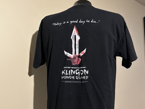 STAR TREK - Klingon Honor Guard vintage video game promo shirt XL ...