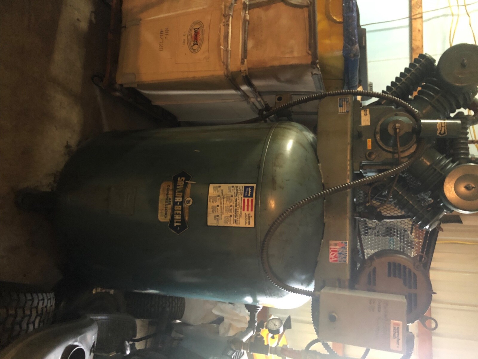 707 SAYLOR BEALL AIR COMPRESSOR 10 HP 3 PHASE 208-240 VOLT | eBay