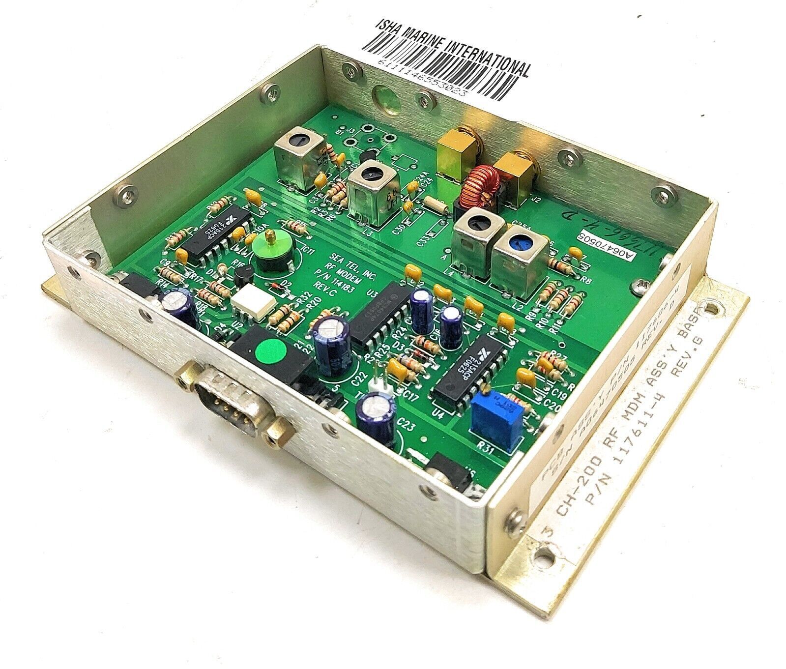 SeaTel RF Modem 114183 PCB Card 117606-2 Channel Modem CH-200 ...