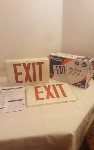 Quantum LED Series Exit Signs Qty 2 NOB 745976256777| eBay