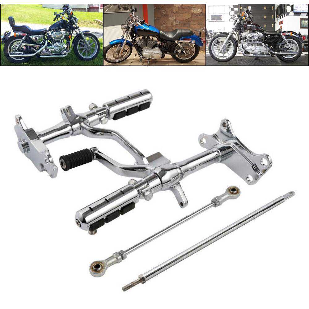 Forward Controls Kit Pegs Levers Linkage For Harley Sportster 883/1200 ...