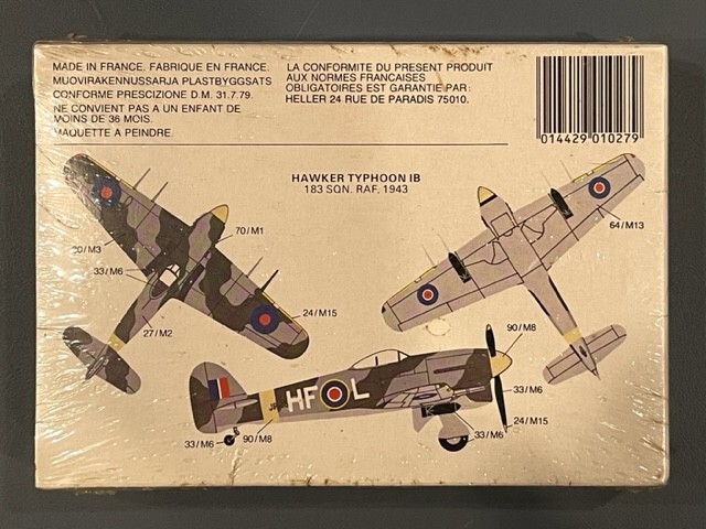 AIR FIX HAWKER TYPHOON 1/72 01027 SEALED Q12 | eBay