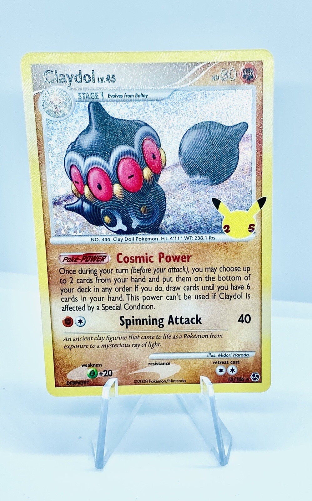 CLAYDOL LV. 45 15/106 CELEBRATIONS POKEMON (HOLO RARE, NM) | eBay