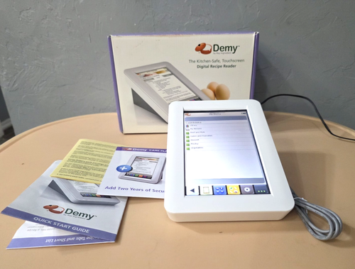 Demy Digital Recipe Reader Kitchen Safe 7" Touchscreen Device By Key ...