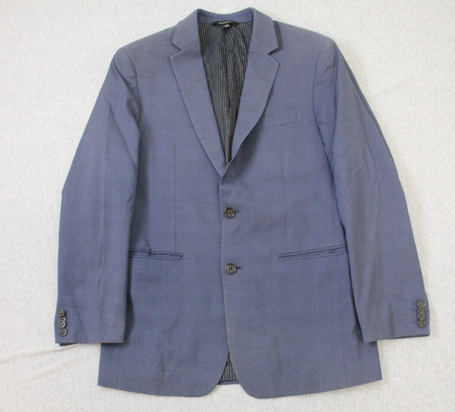 Banana Republic Blazer Mens 38R Blue Wool Standard Fit Italian Fabric ...