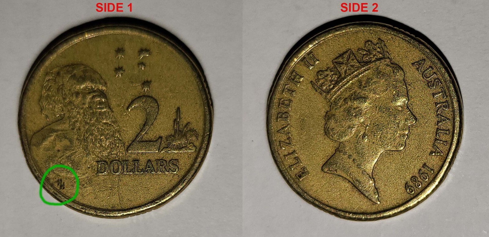 Rare Australian Two dollar $2 coin 1989 Horst hahne HH Collectible | eBay