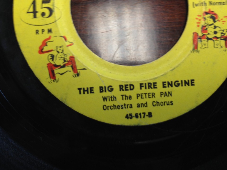 The Big Red Fire Engine - Peter Pan Records 45-617 7" 45RPM | eBay