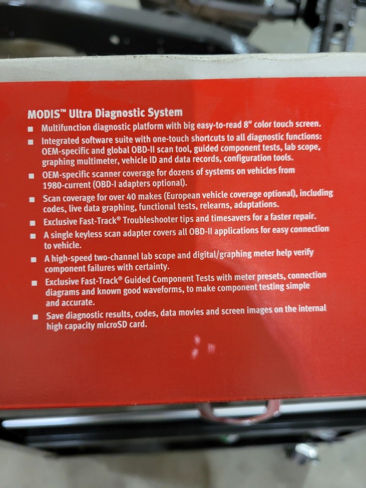 Snap On Modis Ultra Scan Tool/Scope | eBay