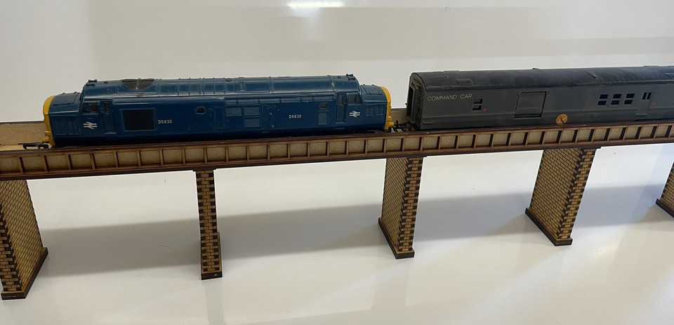 770mm Railway Girder Bridge Model Kit Inc Piers. OO Gauge Train Scenery ...