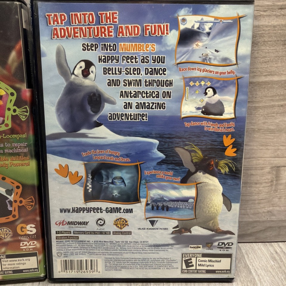 Charlie and the Chocolate Factory and Happy Feet Game Lot Of 2 ...