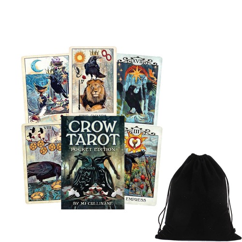 Crow Tarot Pocket Edition Cards Deck Animals Birds Us Games Systems ...
