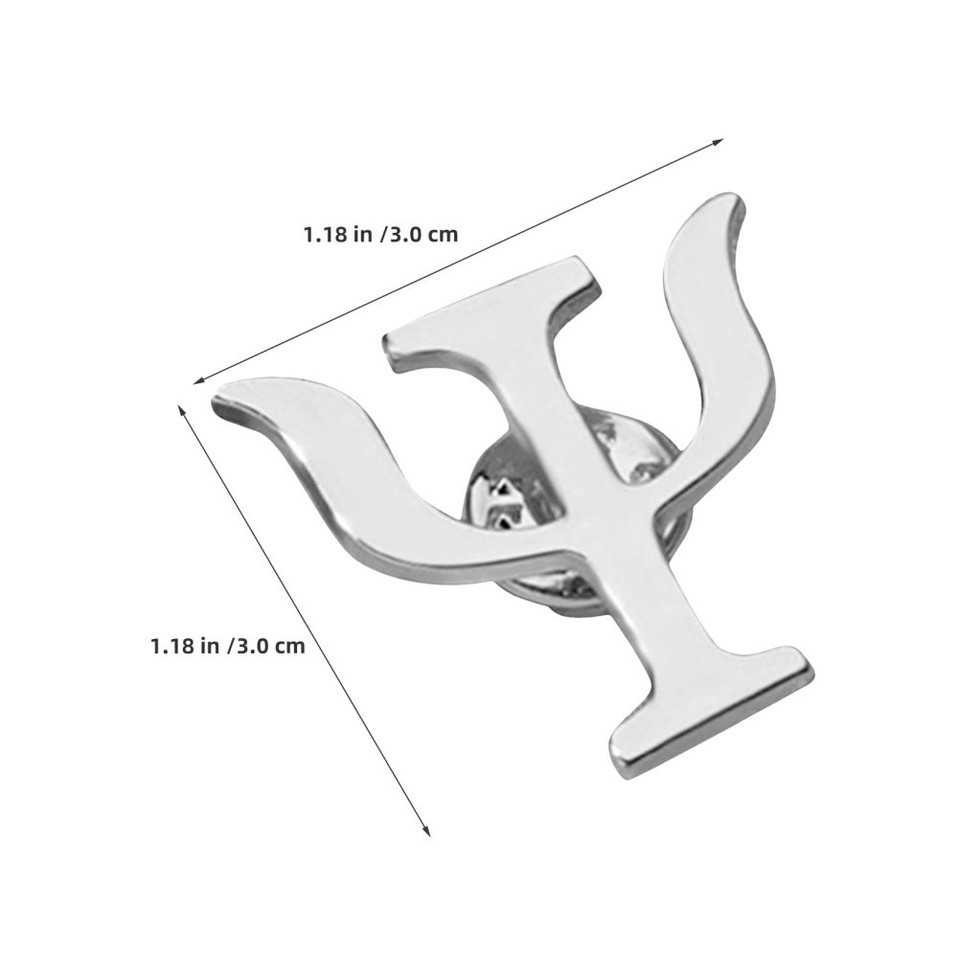 6pcs Psi Symbol Pin - Psychology Symbol Pin Medical Enamel Brooch ...