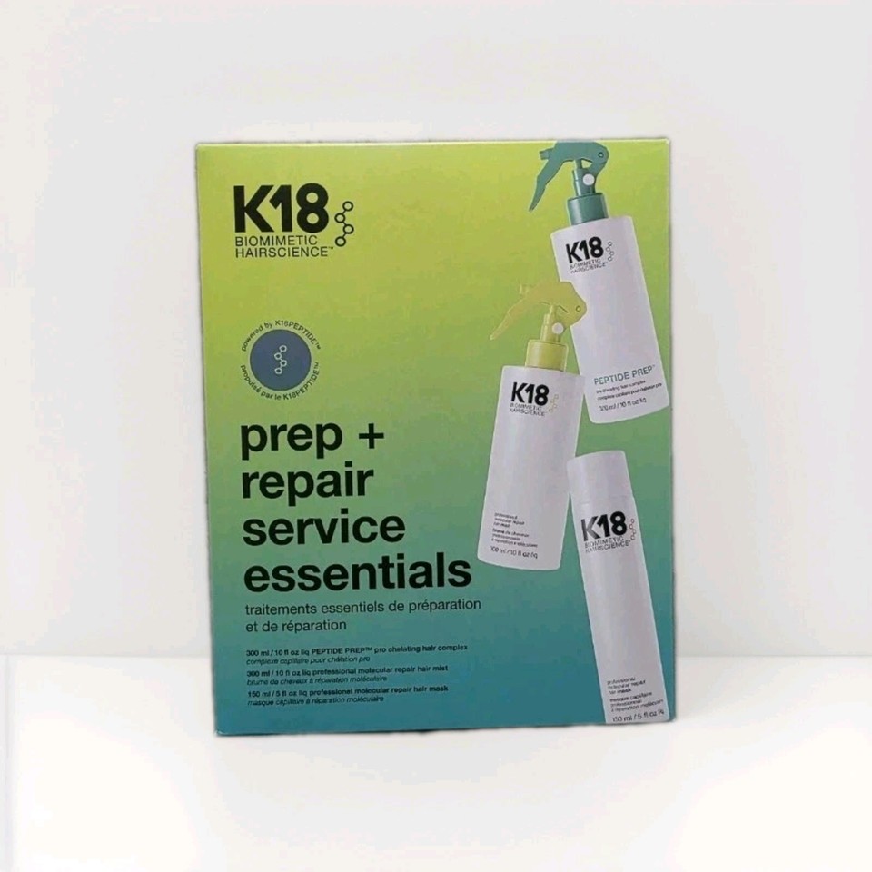 K18 Prep + Repair Service Essentials Biomimetic Hairscience Salon Set New In Box | eBay