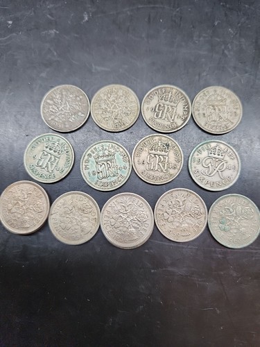 15xUK Britain Sixpence Silver Coins.D12 | eBay Australia