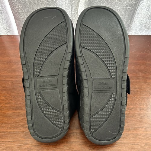 Men's Black Indoor Outdoor Adjustable Strap Slippers Sz EU 42/43 US 9/ ...