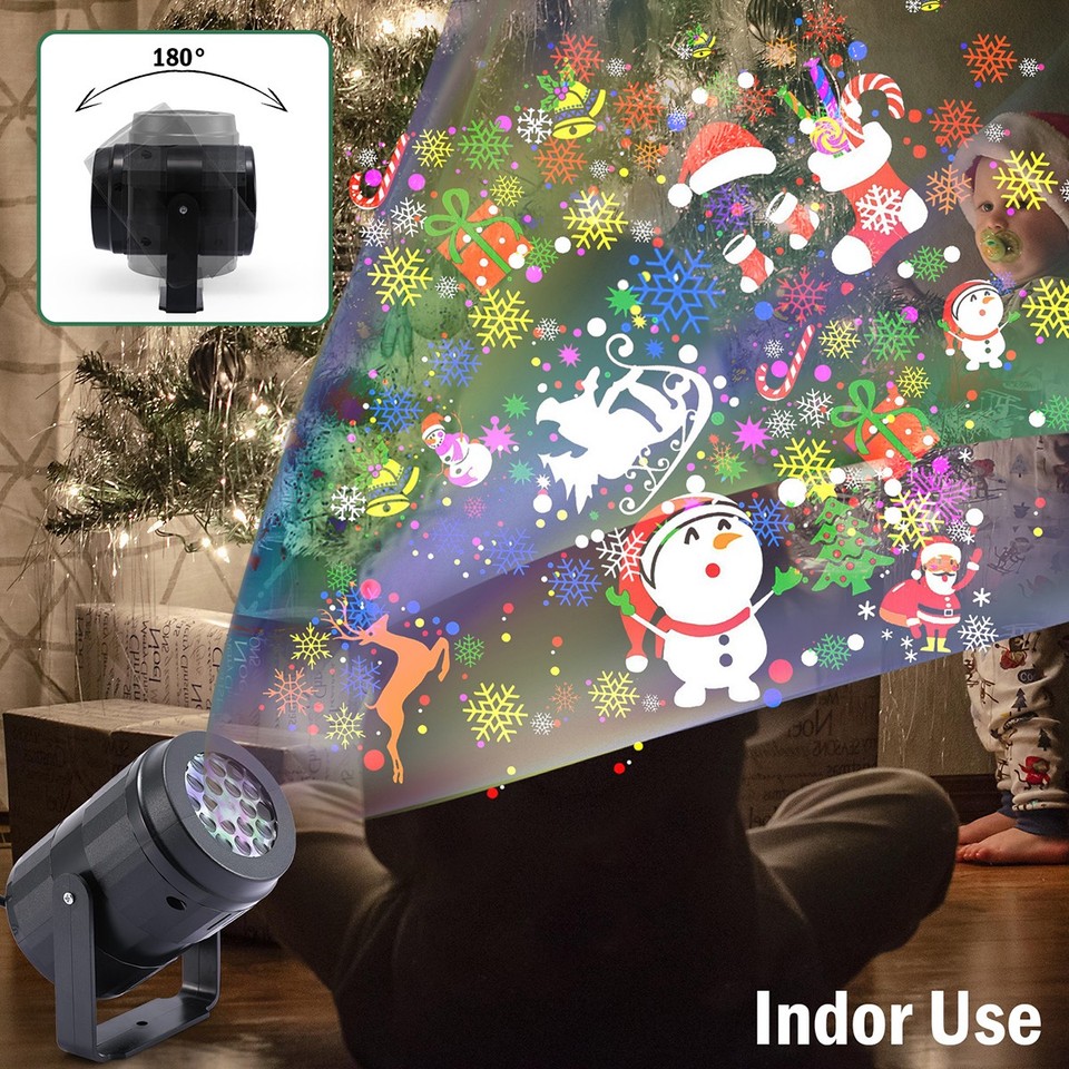 Waterproof Moving LED Laser Projector Light Landscape Outdoor Party ...