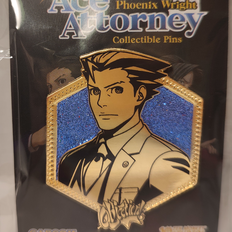 Phoenix Wright Ace Attorney Collectible Limited Edition Enamel Pins Lot ...