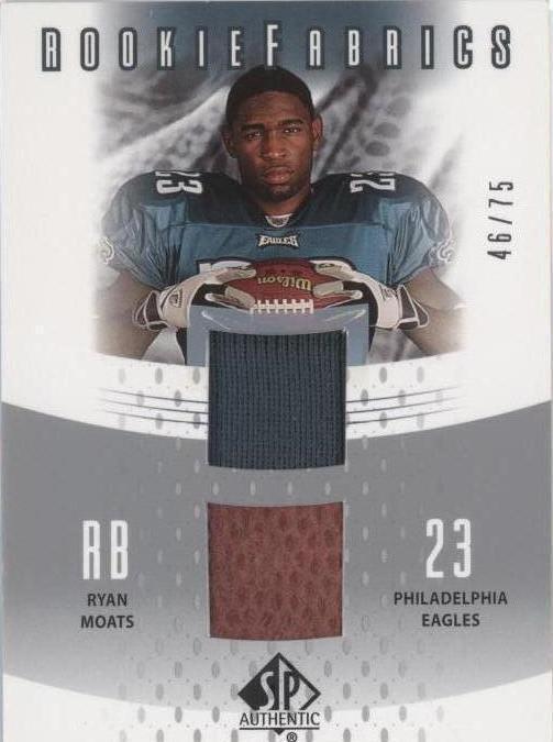 2005 SP Authentic - Rookie Fabrics Ryan Moats #RF-RM Silver /75 (MEM ...