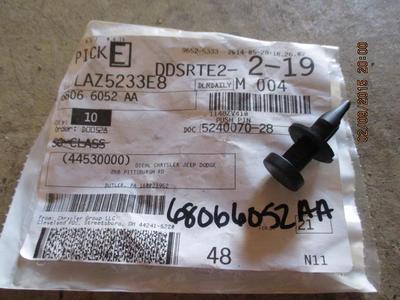 Front Bumper Black Push Pin 09 10 11 12 13 14 15 Ram 1500 NOS MOPAR ...