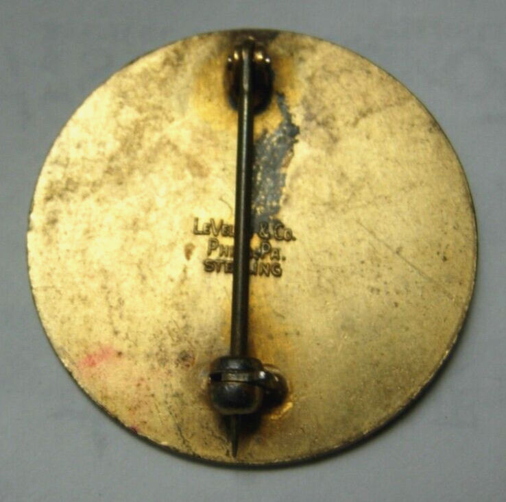 Rare WW2 Cryptographic Staff Sterling / Enameled Unit Crest D.I ...