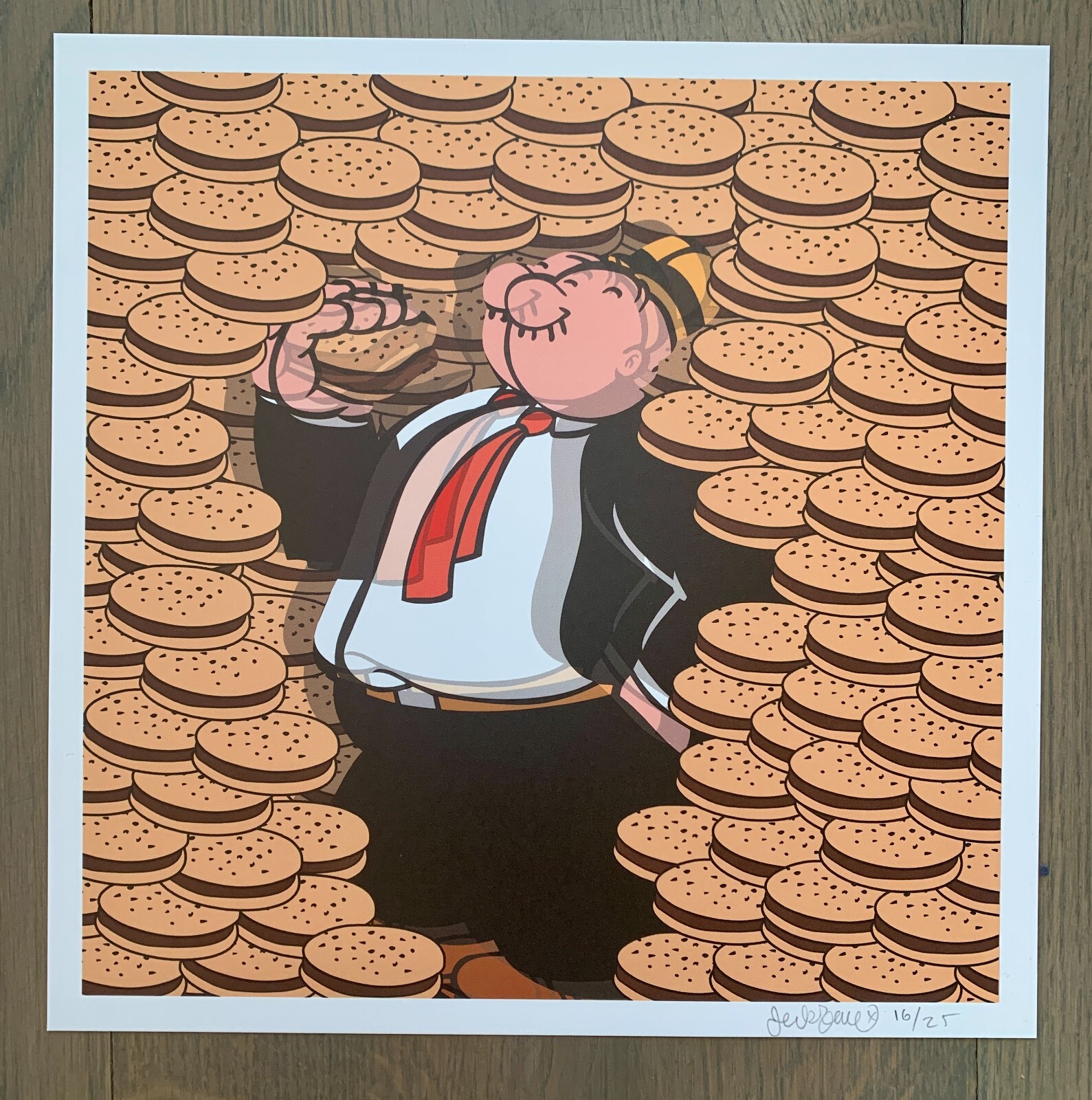 Jerkface Print 'Tuesday' (Wimpy / Popeye) Original Signed *Rare #16/25 ...