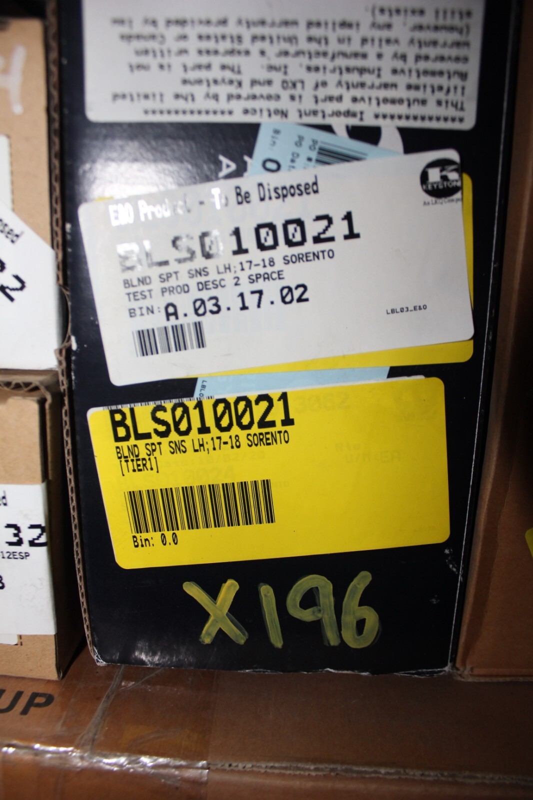 2017-2018 Kia Sorento Blind spot Detection System Sensor (Left side) | eBay