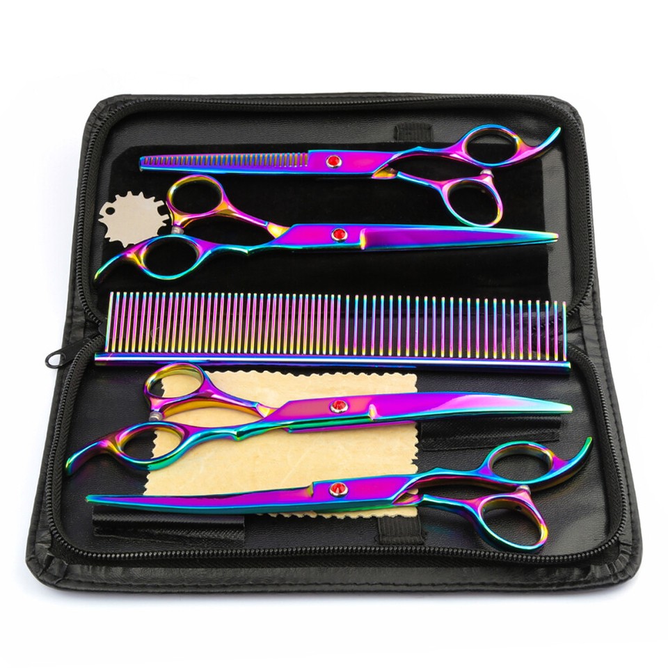 4pcs/Kit Pro Salon Hair Cutting Thinning Scissors Barber Shear ...
