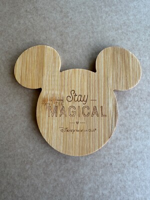Disney Vacation Club DVC Mickey Mouse Wood Coaster Stay Magical | eBay