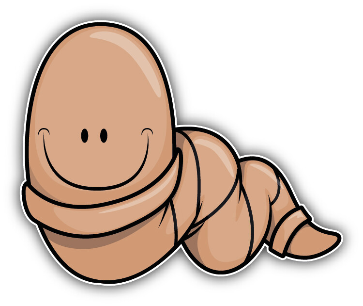 Worm Baby Car Bumper Sticker Decal | eBay